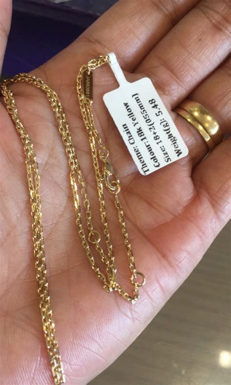 18k Yg Vca Chain Necklace Hk Setting W Inclusion Womens Fashion Jewelry And Organizers