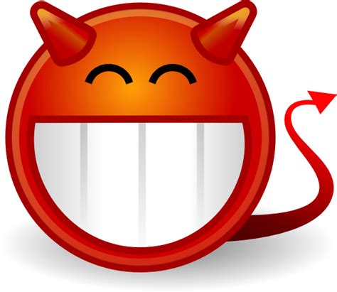 Devil Smiley Face Clip Art