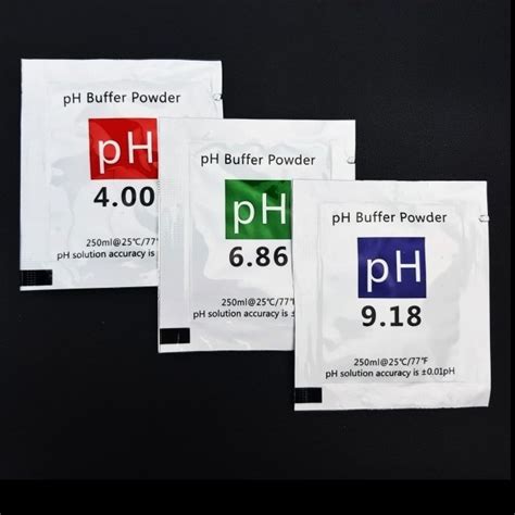Jual Satu Set 3 Bungkus Serbuk Bubuk Kalibrasi Ph Meter Ph Buffer