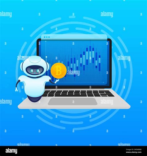Trading Bot Stock Trading Concept Artificial Intelligence Abstract Background Stock Vector