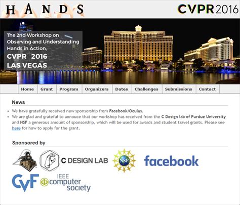 CVPR 2016 HANDS Workshop Convergence Design Lab Purdue University