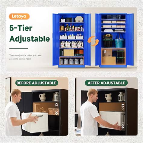 Heavy Duty Garage Organizer Letaya Steel Garage Storage Cabinet