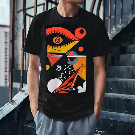 Tshirt Design With Bold Graphics And Abstract Patterns Premium Ai