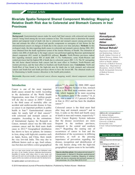 pdf bivariate spatio temporal shared component modeling mapping of