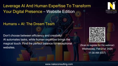 Naks Digital Consulting On Linkedin Ai Webinar Aiandwebdev Websitetransformation