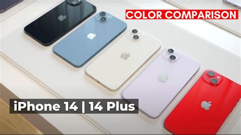 Iphone 14 Plus 14 All Colors Comparison Youtube