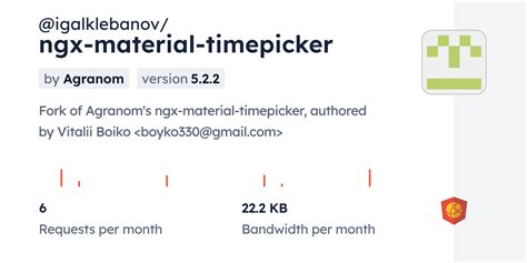 igalklebanov ngx material timepicker cdn by jsdelivr a cdn for npm