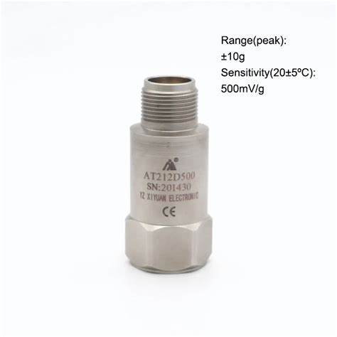 Integrated Vibration Temperature Transducer Piezoelectric Industrial Accelerometer Vibration