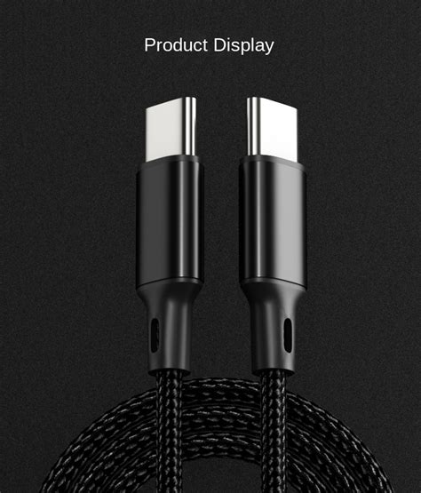 Pd W W Type C A Pd Date Cable Nylon Type C Cable Charger Fast Charging Line For Iphne Pd