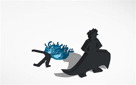 3d Design Dabi Azure Flames Tinkercad