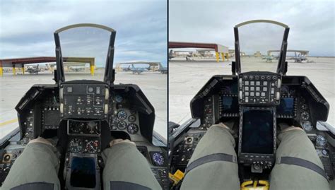 Cockpit Do Caça F 16 Ontem E Hoje Poder Aéreo