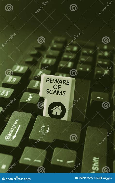 Handwriting Text Beware Of Scams Concept Meaning Stay Alert To Avoid Fraud Caution Be Always