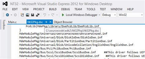 Uefi How To Debug The Edk2s Windows Hosted Uefi Environment In