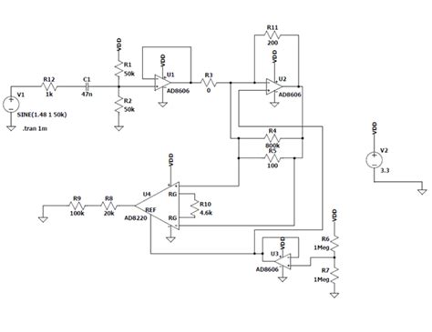 I Need A Reference Circuit For 4 Wire The Impedance Measurement Using AD5934 Range 50 To 250