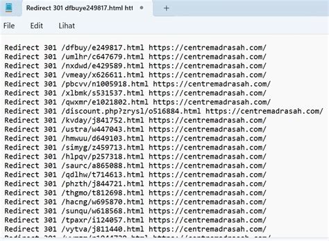 redirect banyak link ke link lain dengan cepat tanpa plugin