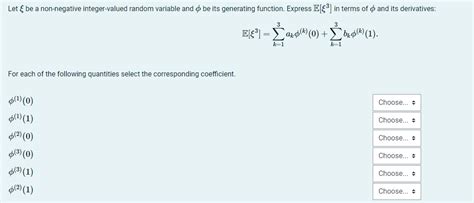 Solved Let É Be A Non Negative Integer Valued Random