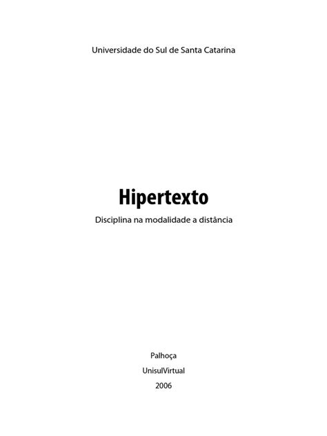 Hipertexto Pdf Hipertexto Internet