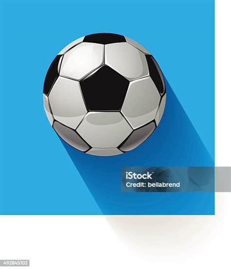 축구공 있는 파란색 배경을 나타냅니다 벡터 일러스트레이션 0명에 대한 스톡 벡터 아트 및 기타 이미지 0명 2015년 3차원 형태 Istock