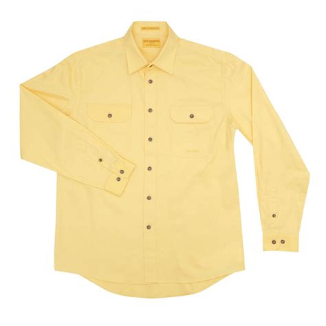 Just Country Mens Evan Shirt Full Button Butter Hiscocks
