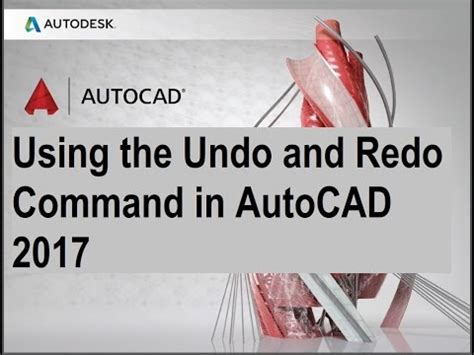 How To Using The Undo And Redo Command In AutoCAD YouTube