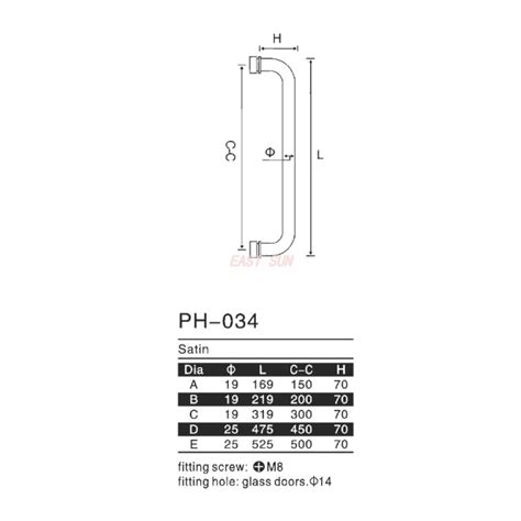 Ph 034 Pull Handles Buy Ph 034 D Product On Jiangmen East Sun Hardware Factory Co Ltd