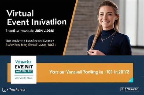 Premium Photo Virtual Event Invitation