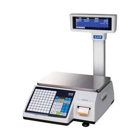 Barcode Printer Weighing Scale Cas 30 Kg Platform Size 300300 Mm At