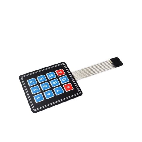 Jual Keypad Membrane 3x4 Or 4x3 Matrix For Arduino Kota Blitar
