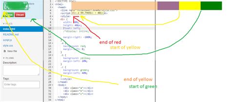 Html Float Element With Negative Right Margin Stack Overflow