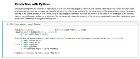 Jupyter Does Not Recognize Fbprophet · Issue 19 · Willkoehrsendata Analysis · Github