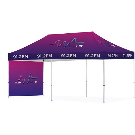Ovation Sublimated Gazebo 6m X 3m 1 Short Full Wall Skin Custom By