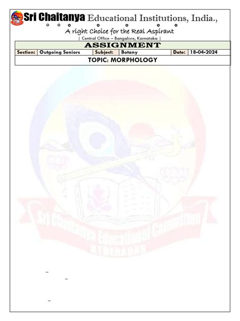 Botany Assignment 1 Pdf