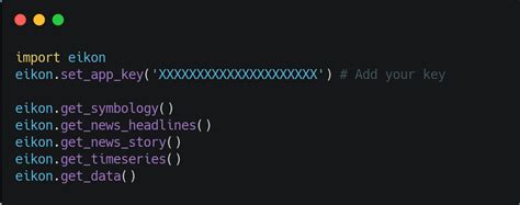 Eikon Data Api And Python A Quickstart Pythonsherpa