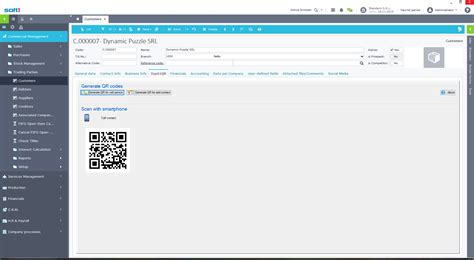 Softone ERP Add On QR Code For Smartphone Dynamic Puzzle