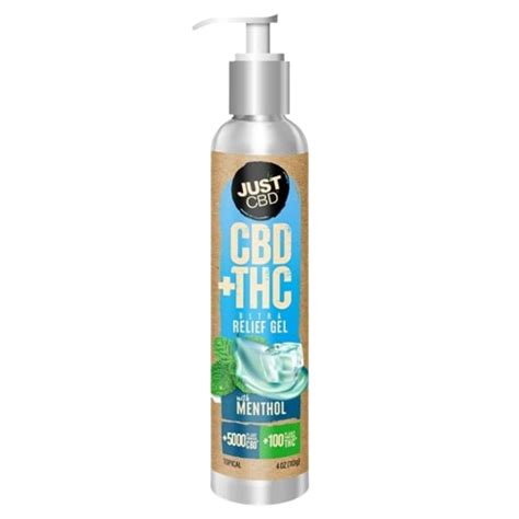 Just Cbd Cbd Thc Ultra Relief Gel With Menthol Shop Online