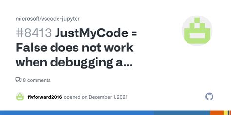 Justmycode False Does Not Work When Debugging A Jupyter Notebook Cell