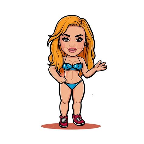 Una Chica Sexy En Bikini Vector Premium Generado Con Ia