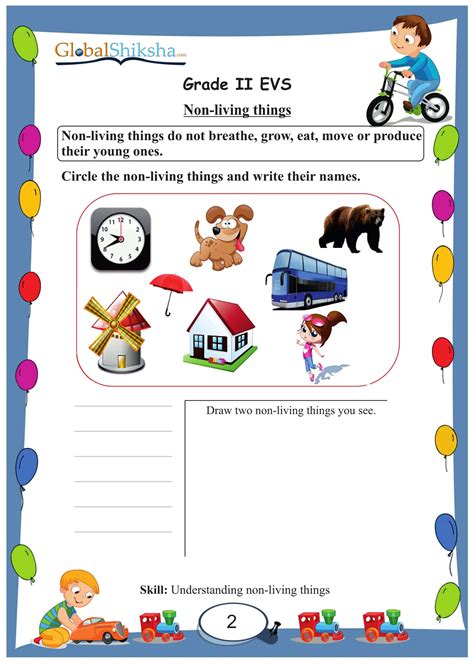 Buy Globalshiksha Printed Worksheet Of Environmental Science Evs Subject For Class 2 Grade 2