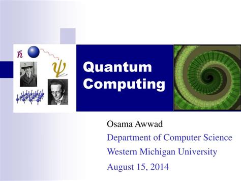 PPT Quantum Computing PowerPoint Presentation Free Download ID