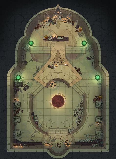The Ancient Desert Ritual Room 2 Minute Tabletop Dnd World Map Dungeon Maps Map