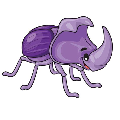Premium Vector Rhinoceros Beetle Cartoon