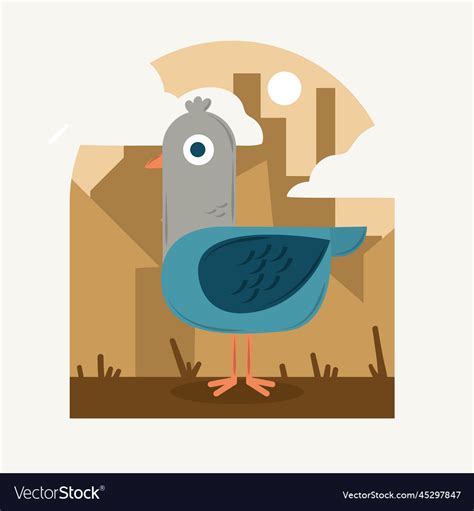 Bird And Trees Royalty Free Vector Image VectorStock