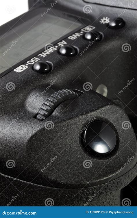 Shutter Button On DSLR Camera Stock Photo Image Of Focus Photographic 15389120
