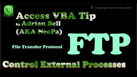 Control External Processes Using Vba Ftp Example Cc Youtube