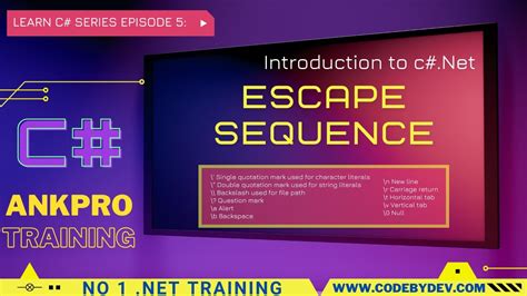 C Beginner To Advanced Lesson Escape Sequence Non Printable Characters In C YouTube