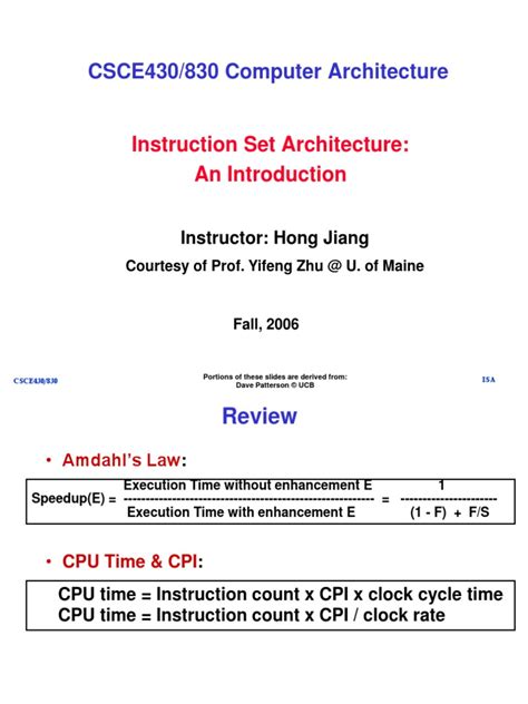 Isa Introduction Pdf Instruction Set Central Processing Unit