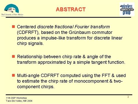 Centered Discrete Fractional Fourier Transform Linear Chirp Signals