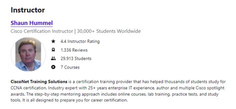 CiscoNet Training Solutions CISCONET Training Solutions