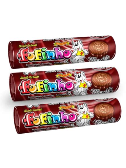 Biscoito Recheado Fofinho 110g Sabor Chocolate Crocante E Cremoso