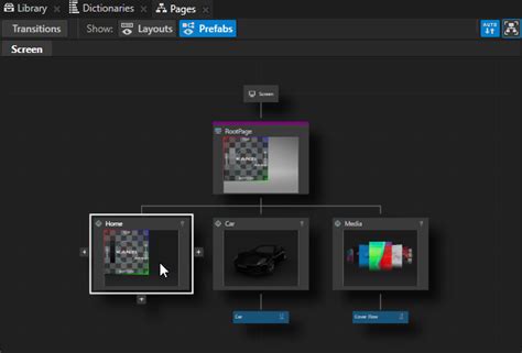 Step 3 Create User Interface Structure Kanzi Framework 396 Documentation